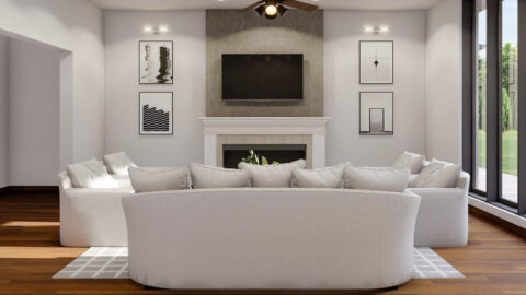 Single-Story, 4-Bedroom European-Style Home With 4-Car Garage & Motor ...