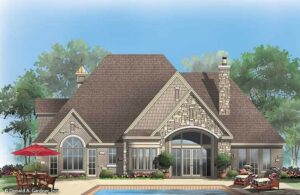 Double-Story, 4-Bedroom The Drayton Hall Old World-Style Home (Floor Plans)