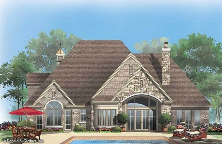 Double-Story, 4-Bedroom The Drayton Hall Old World-Style Home (Floor Plans)