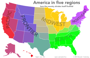 5 Regions Of The United States Map: US State Geography