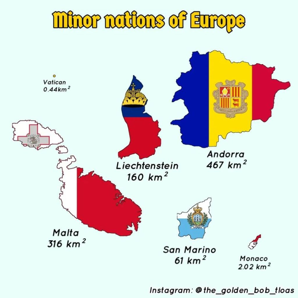 Europe's Microstates Map