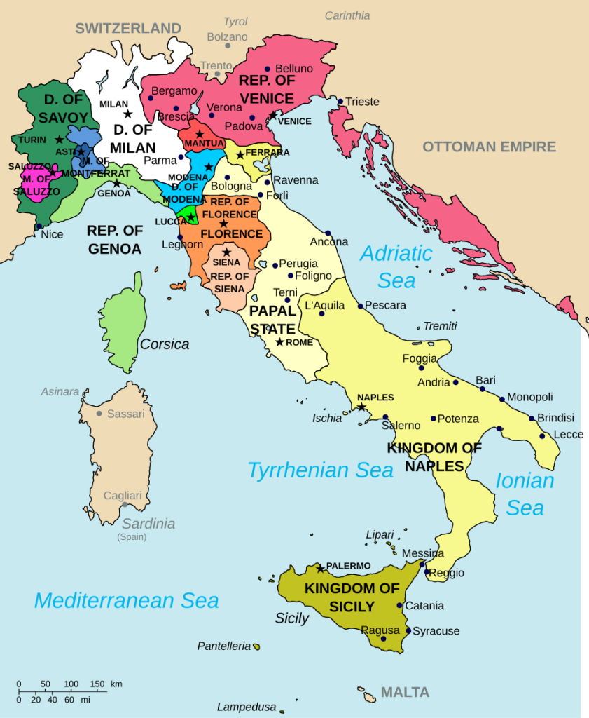 Italy In 1494: A Patchwork Of City-States Before Columbus Changed ...