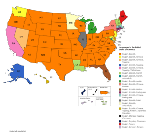 U.S. Spoken Languages Map