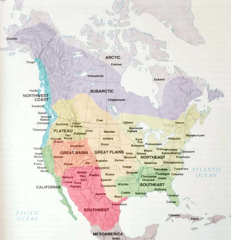 Native American Tribes Map: Indigenous Peoples USA