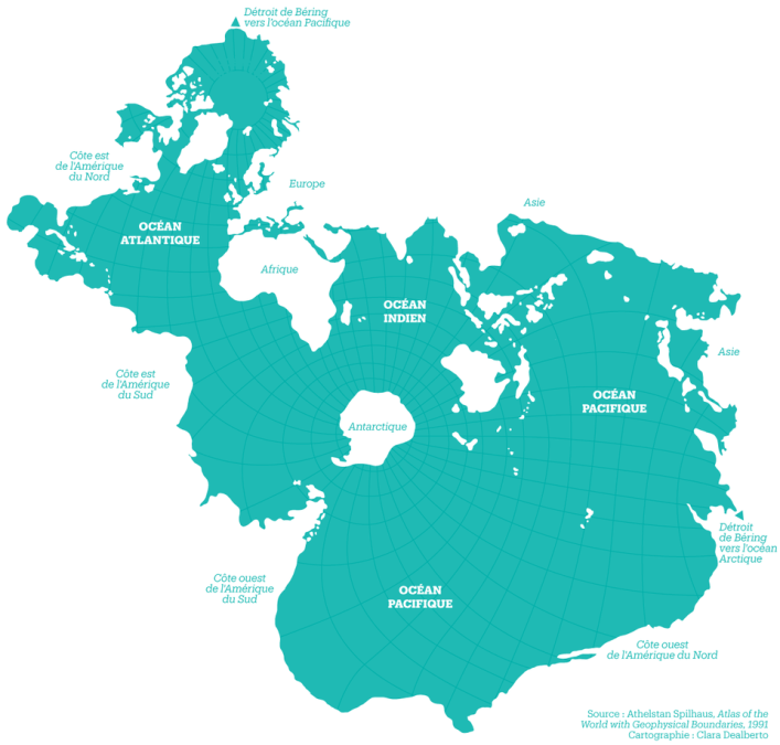 The Spilhaus Projection: The Map That Shows Earth's True Superocean